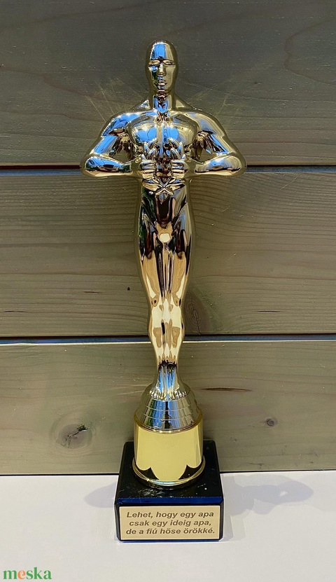 Oscar szobor, egyedi gravírozással, Apa- Meska.hu